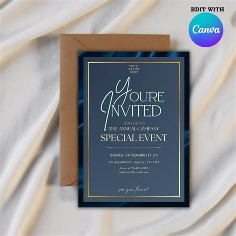 Company Anniversary Invite Template Business Anniversary Invite