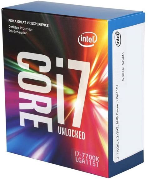 Intel Core I7 7700k 7th Generation 4 2 Ghz Upto 4 5 Ghz Lga 1151 Socket 4 Cores 8 Threads 8 Mb
