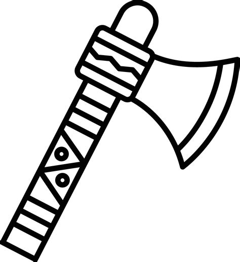 Axe Outline Illustration 43104512 Vector Art At Vecteezy