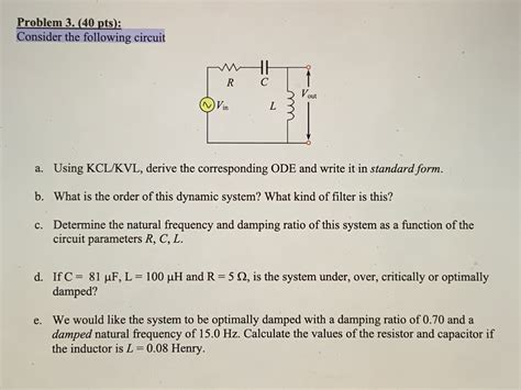 solved problem 3 40 pts consider the following circuit