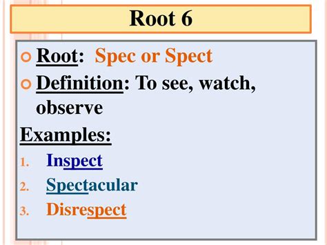 Ppt Root Words Powerpoint Presentation Free Download Id2385377