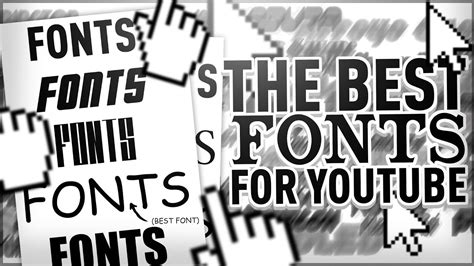 The Best Fonts For Youtube Youtube