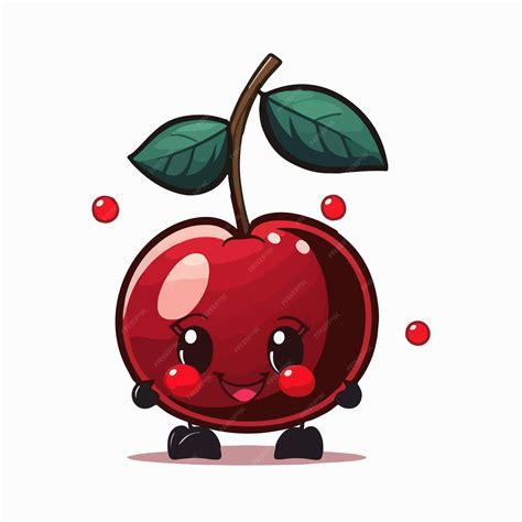 Premium Vector Vector Cute Cherry Cartoon Style