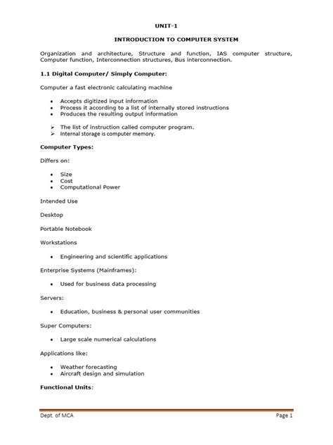 Coa1 Pdf Central Processing Unit Computer Data Storage