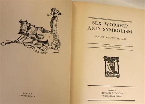 Sex Worship And Symbolism 1922 By Sanger Brown Md Gorham Press Etsy