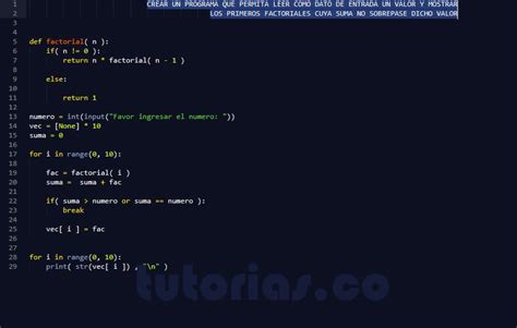Funciones Python Suma Digitos De Factoriales