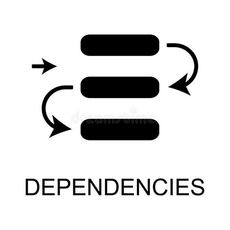 Dependencies Icon Element Of Software Development Signs With Name For