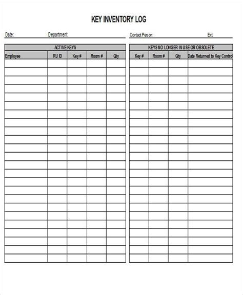 Key Log Templates 2 Free Printable Word And Excel Formats Invoice Template Templates Word