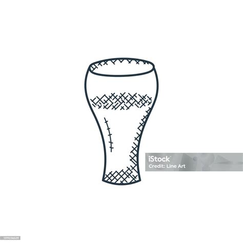 음식 컨셉에서 사용 아이콘 벡터를 마셔 음료 편집 가능한 스트로크의 얇은 선 그림 웹 및 모바일 앱 로고 인쇄 미디어에 사용하기