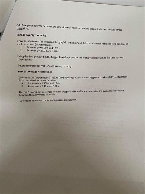 Physics 1111 Lab 2 Part 1 Instantaneous Velocity