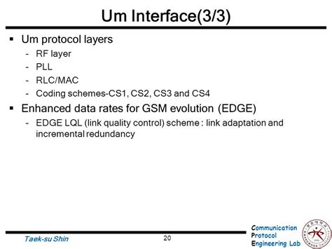 Communication Protocol Engineering Lab Taek Su Shin 1 General Packet Radio Service Gprs 12