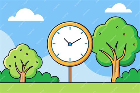 Wall Clock Background Is Tree Premium Ai Generated Vector Wall Clock Background Is Tree Premium Ai Generated Vector