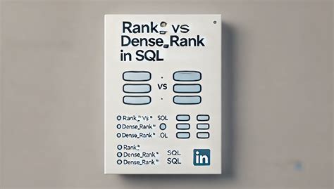 Understanding Rank Vs Dense Rank In Sql By Saidur Rahman Akash Sep 2024 Medium