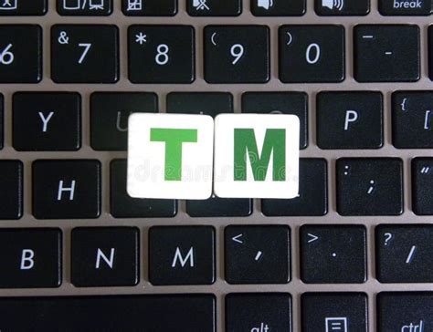 Abbreviation Tm On Keyboard Background Stock Image Image Of Modern Keypad 125016255