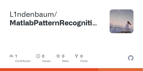 github l1ndenbaum matlabpatternrecognition
