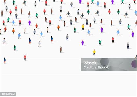 흰색 배경에 사람들의 큰 그룹입니다 사람 통신 개념 공동체에 대한 스톡 벡터 아트 및 기타 이미지 공동체 직사각형 군중