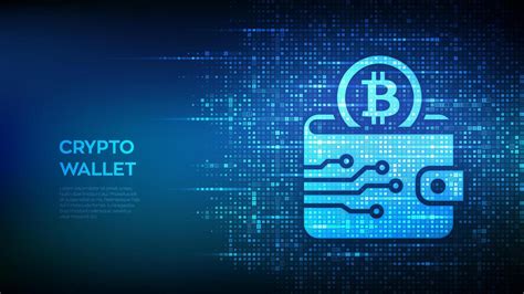 Crypto Wallet Icon With Bitcoin Made With Binary Code Digital Cryptocurrency Wallet Mobile