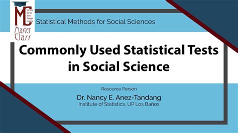 Commonly Used Statistical Tests In Social Science Dr Nancy E Añez Tandang Upou Networks