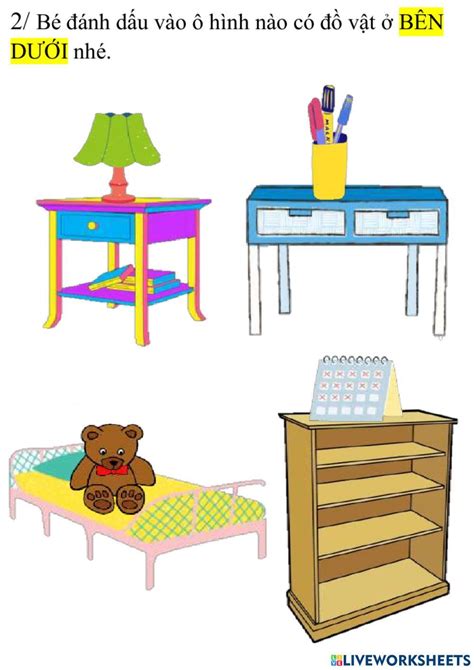 Spatial Relation Activity Live Worksheets