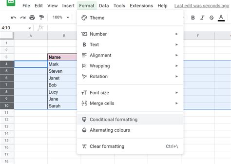 Sheets Conditional Formatting Row At Wilfred Mccarty Blog