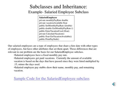 Ppt Basic Classes Subclasses And Inheritance Powerpoint Presentation