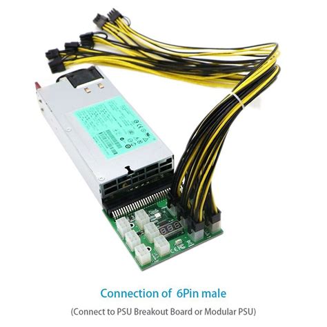 6 Pcs 6 Pin Pci E To 8 Pin 62 Pci E Male To Ma Grandado