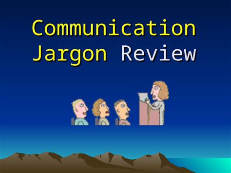 Ppt Communication Jargon Review 1 What Is The Term For A Special