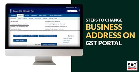 Easy To Change GST Registered Business Address On Portal