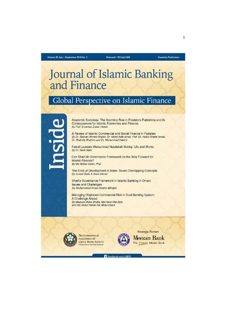 Muhammad Nejatullah Siddiqi Pdf Islamic Banking And Finance Economics