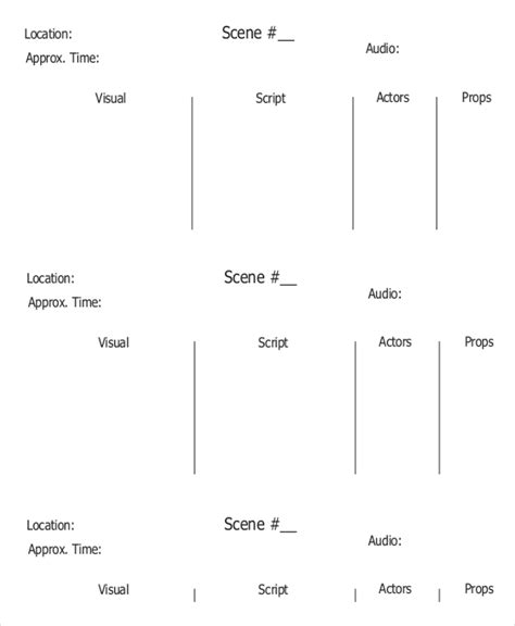 20 Storyboard Templates Free Premium Templates