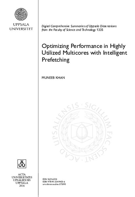 Pdf Optimizing Performance In Highly Utilized Multicores With Intelligent Prefetching