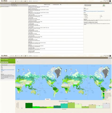 Globe Variable Repository Top And Globe Variable Explorer Bottom