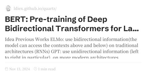 Bert Pre Training Of Deep Bidirectional Transformers For Language Understanding
