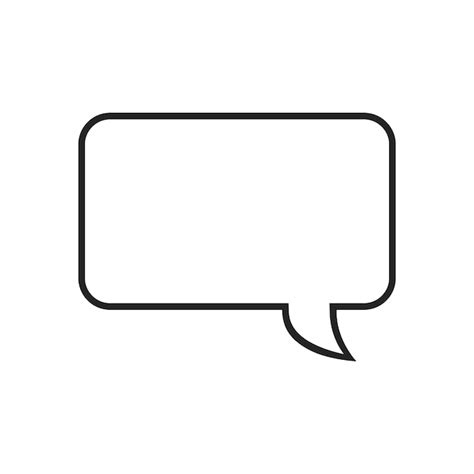 Premium Vector Speech Bubble Line Icon Isolated Vector Illustration