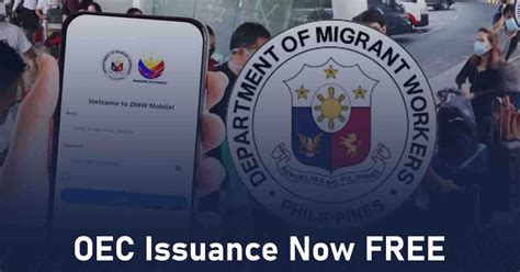 Free Oec No More Fees When Getting Overseas Employment Certificate
