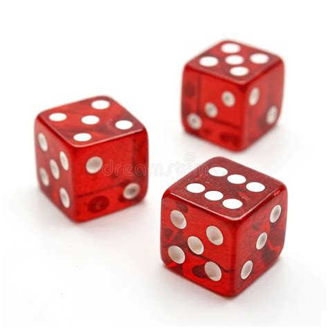 Red Dice Set Isolated On White Background Stock Illustration Illustration Of White Tabletop