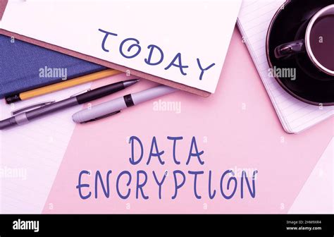 conceptual caption data encryption business concept symmetrickey algorithm for the encrypting