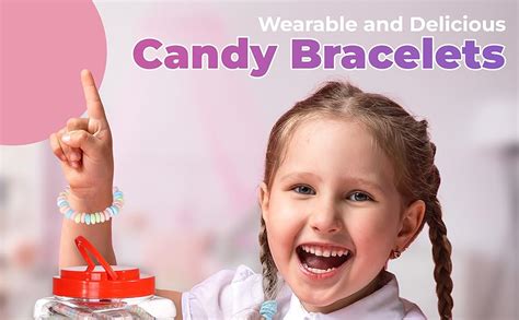 Fresh Finest 48 Count Bulk Candy Bracelets Individually