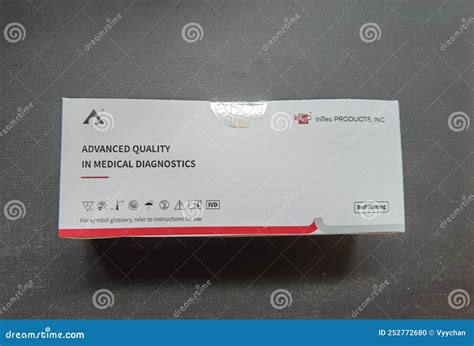rapid sars cov 2 antigen test card editorial image