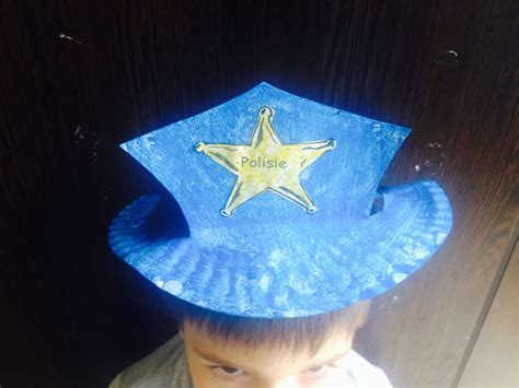 How To Make A Policeman Hat Community Helpers Crafts Police Crafts