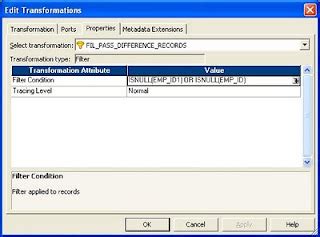 Informatica Reporting The Difference Rows Between Two Sources Using Informatica