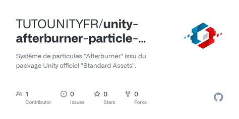 Github Tutounityfrunity Afterburner Particle System Système De Particules Afterburner Issu