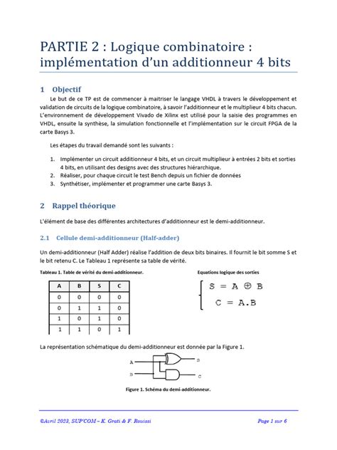 Projetapplication2vhdlbasys2023 Pdf