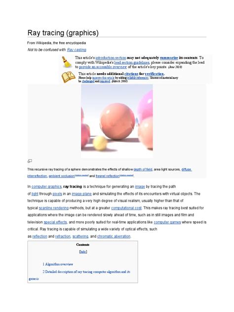 ray tracing graphics pdf rendering computer graphics atomic