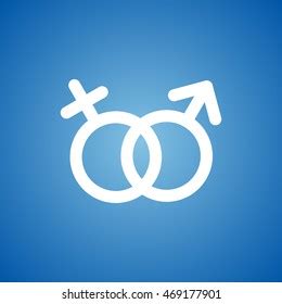 Sex Signs Icon On Blue Color Stock Vector Royalty Free Shutterstock