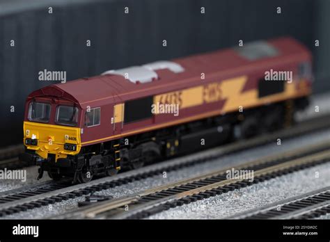 Class 66 Diesel Locomotive In Ews Livery 00 Gauge Scale Model Stock
