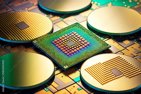 Microprocessor And Microcircuit Industry Wafer Semiconductor Manufacturing Created With