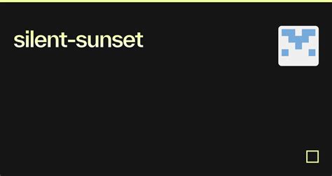 Silent Sunset Codesandbox