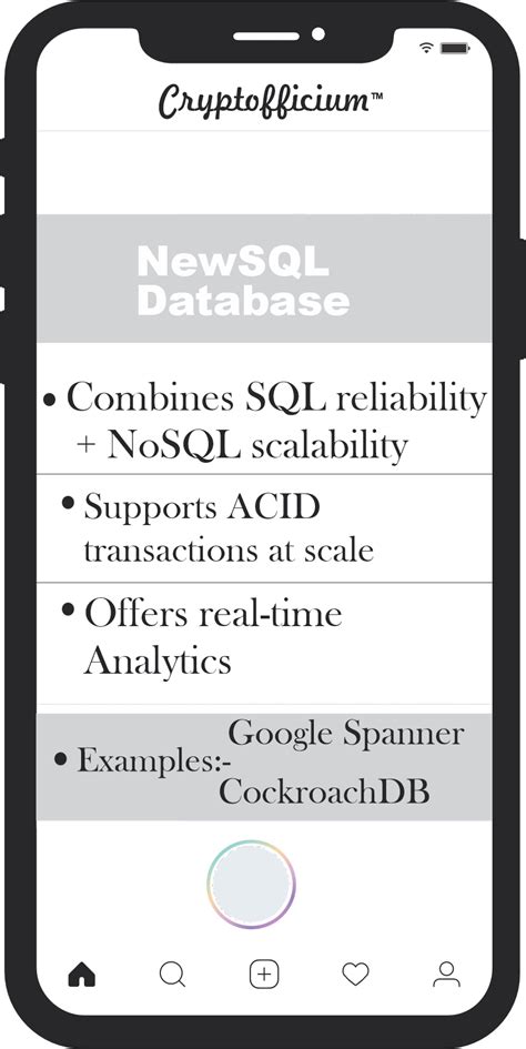 cryptofficium types of databases newsql database u cryptofficium