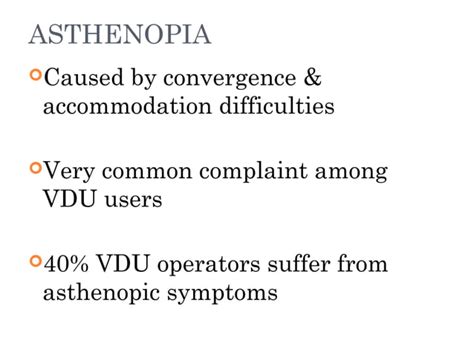 Visual Display Unit Ppt Eye And Vision Conditions Diseases And Conditions